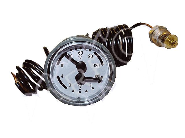 Termoidrometro Cewal 0-4 bar 0-120°C 04557500 originale Lamborghini